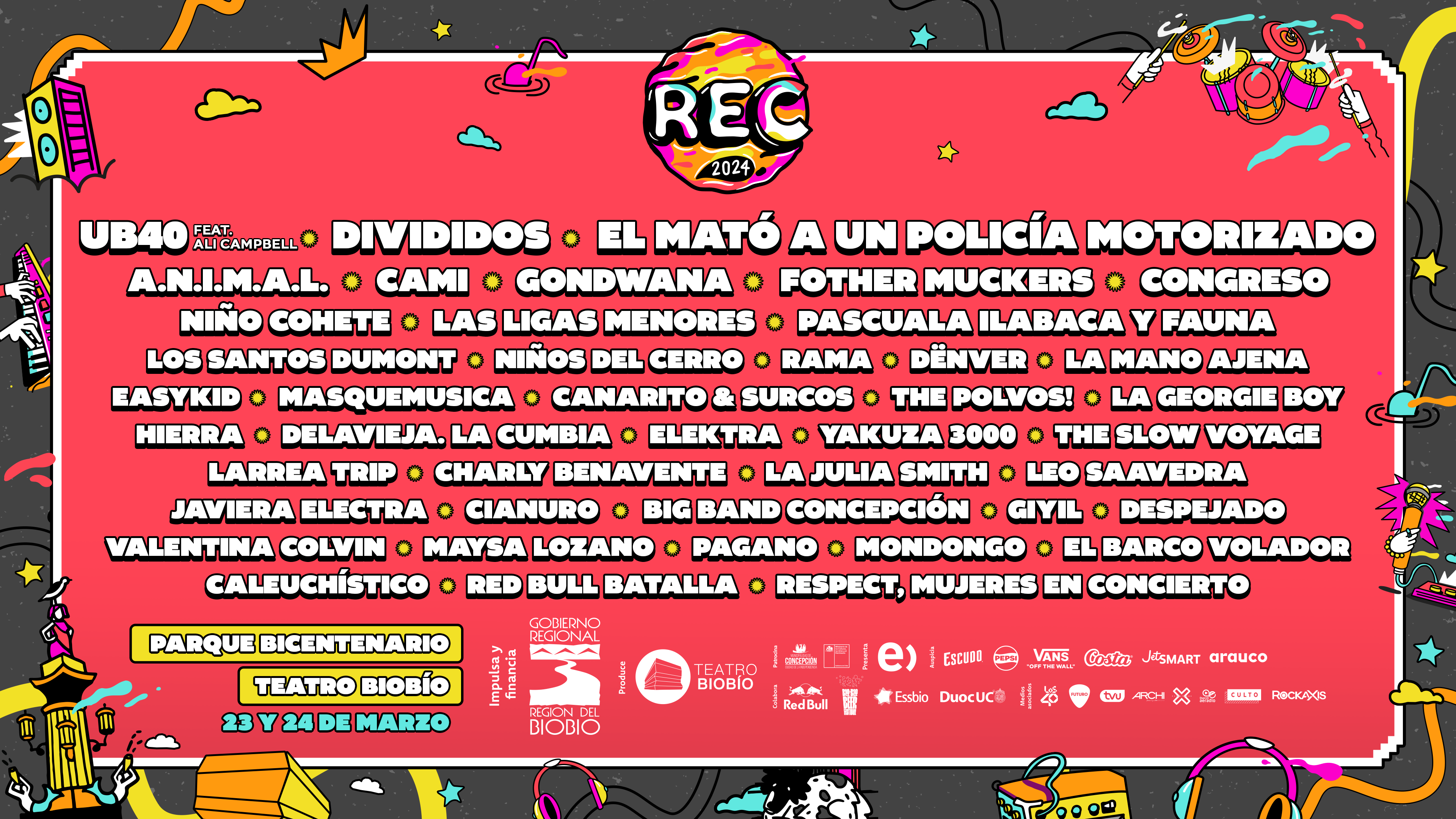 Lanzan Festival REC 2024 en Santiago invitando a vivir un festival con ...